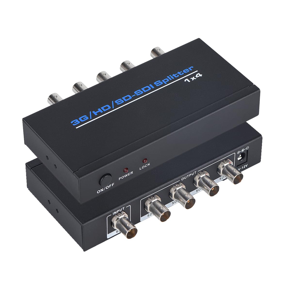 Amazon | SDI スプリッター 1X4 SDI分配器 1入力 4出力 1080P 3G/HD/SD-SDI スプリッター sdi延長器 ...