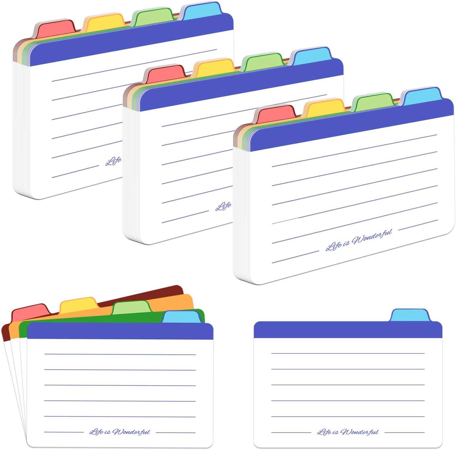 Neando Index Cards Guide Dividers 4x6 inches, the Blank Index Cards ...