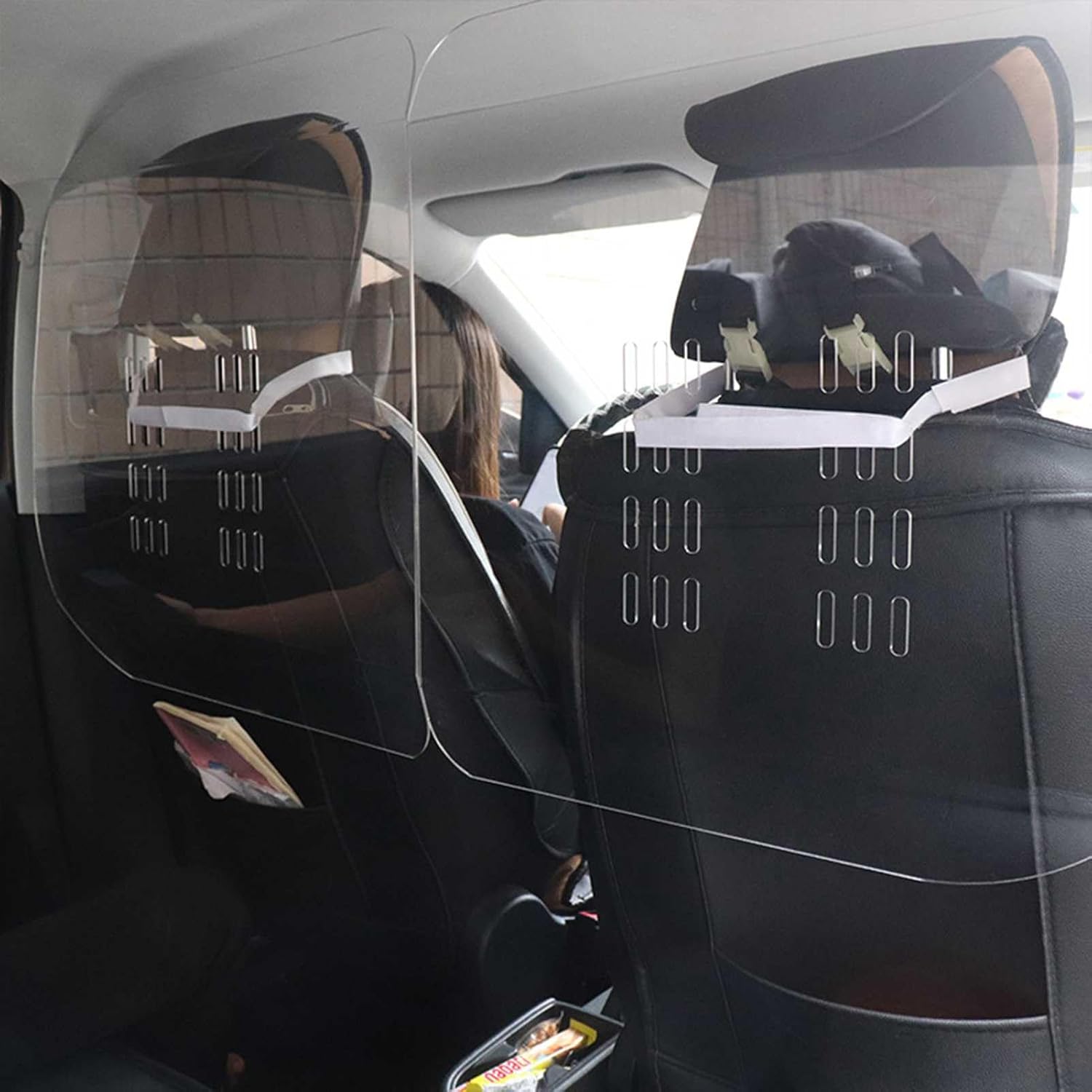 Amazon.com: Acrylic Car Taxi Partition Sneeze Guard - Transparent ...