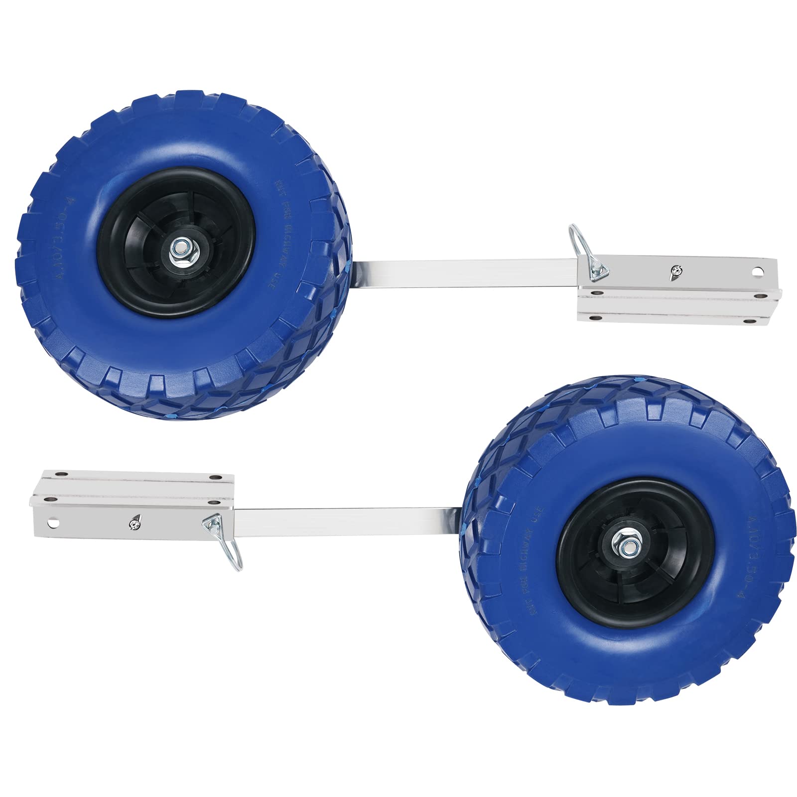 No Drill Stainless Steel Transom Launcher 300lbs Boat Launching Wheels ...