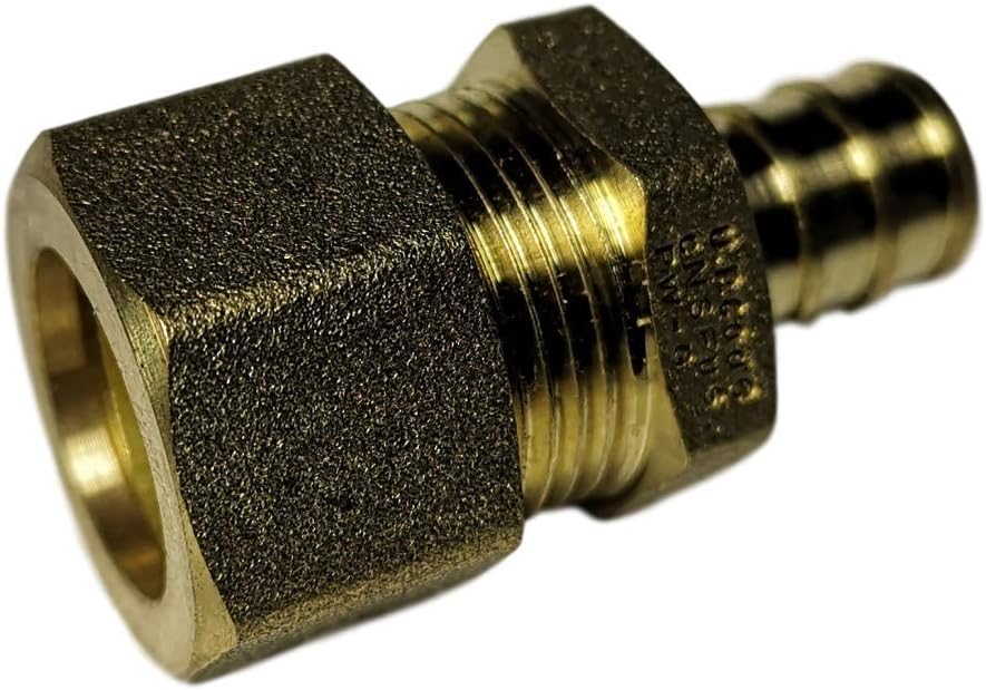 Amazon.com: 10 PIECES XFITTING 1/2" PEX X 5/8" OD COMPRESSION STRAIGHT ...