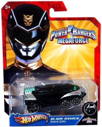 2012 Hot Wheels Power Rangers Megaforce Black Ranger Snake Zord ...