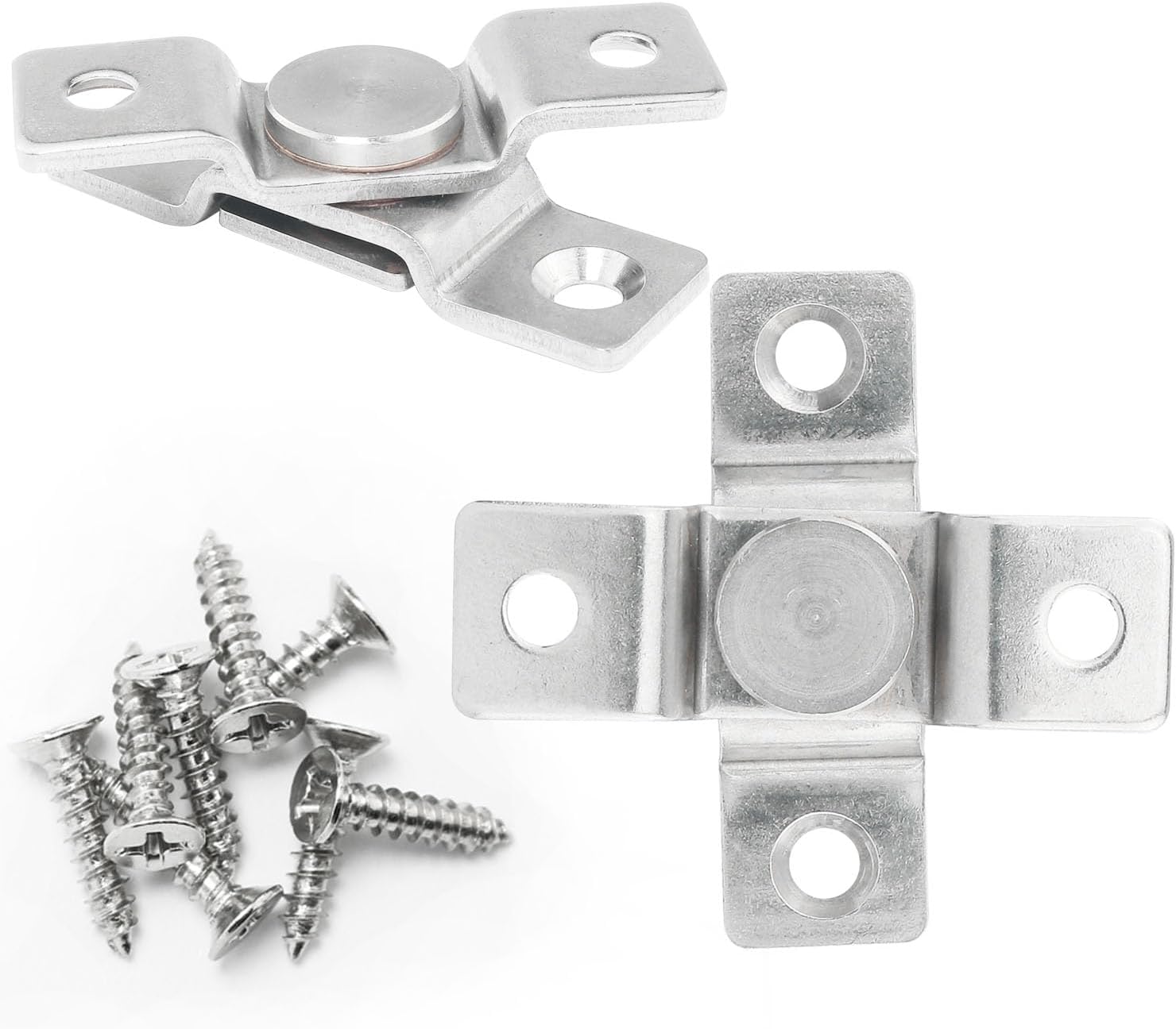 2pcs Pivot Hinge Rotating Hinge 360 Degree Stainless Steel Concealing ...