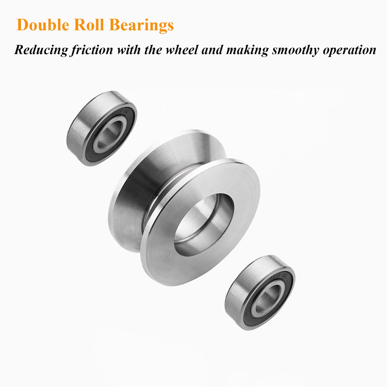 Snapklik.com : Sliding Gate Rollers Stainless Steel V Groove Wheel ...