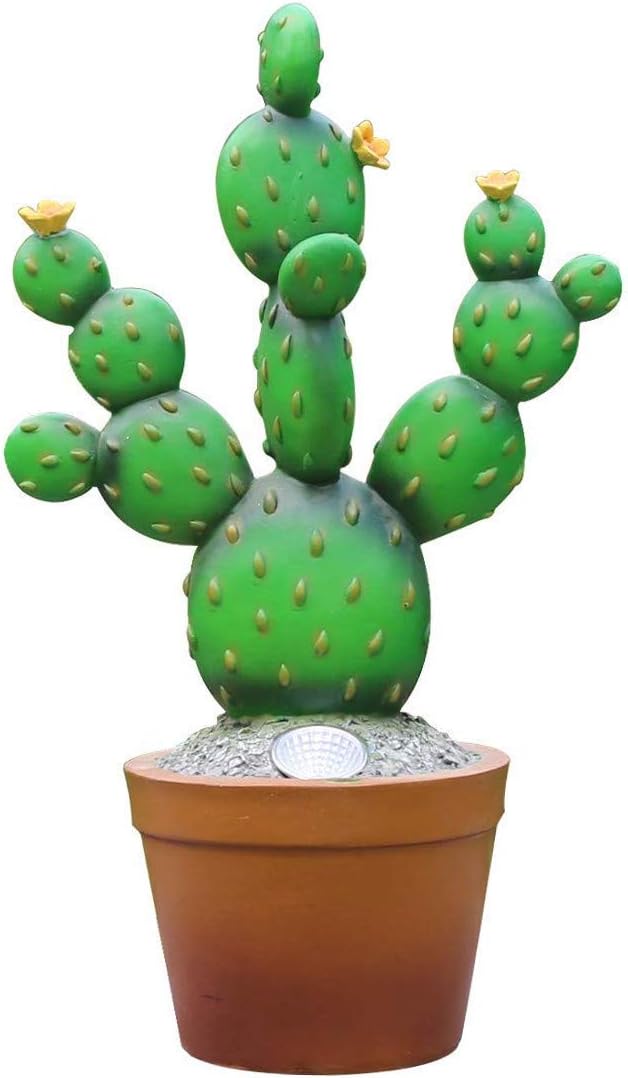Amazon.com : Solar Lights - Resin Cactus Artwork, Lawn, Patio, Indoor ...