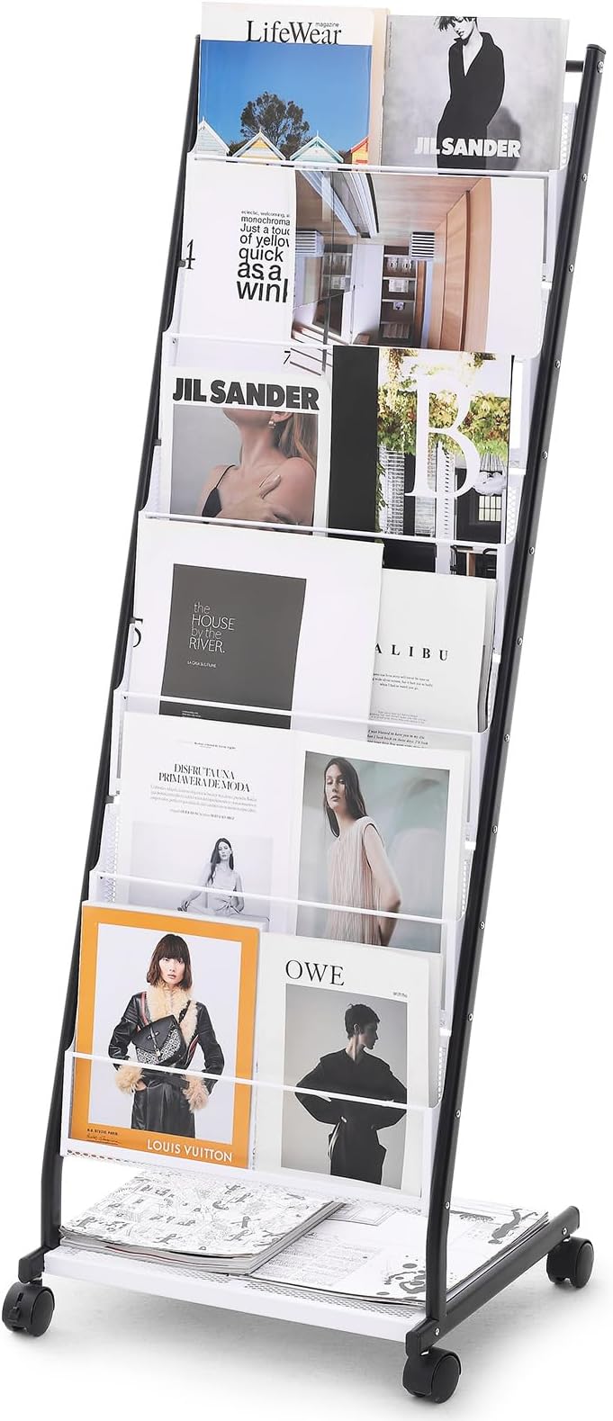 Amazon.com: Brochure Stand Magazine Rack, Detachable Brochure Display ...