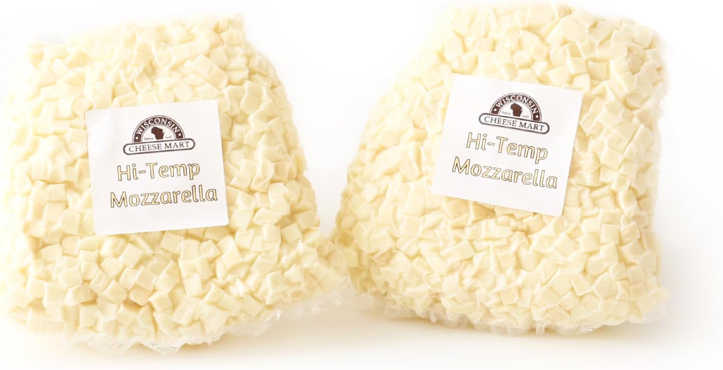 Amazon.com: Hi-Temp Mozzarella Cheese 2-Pack | (2) 1 Lb Bags ...