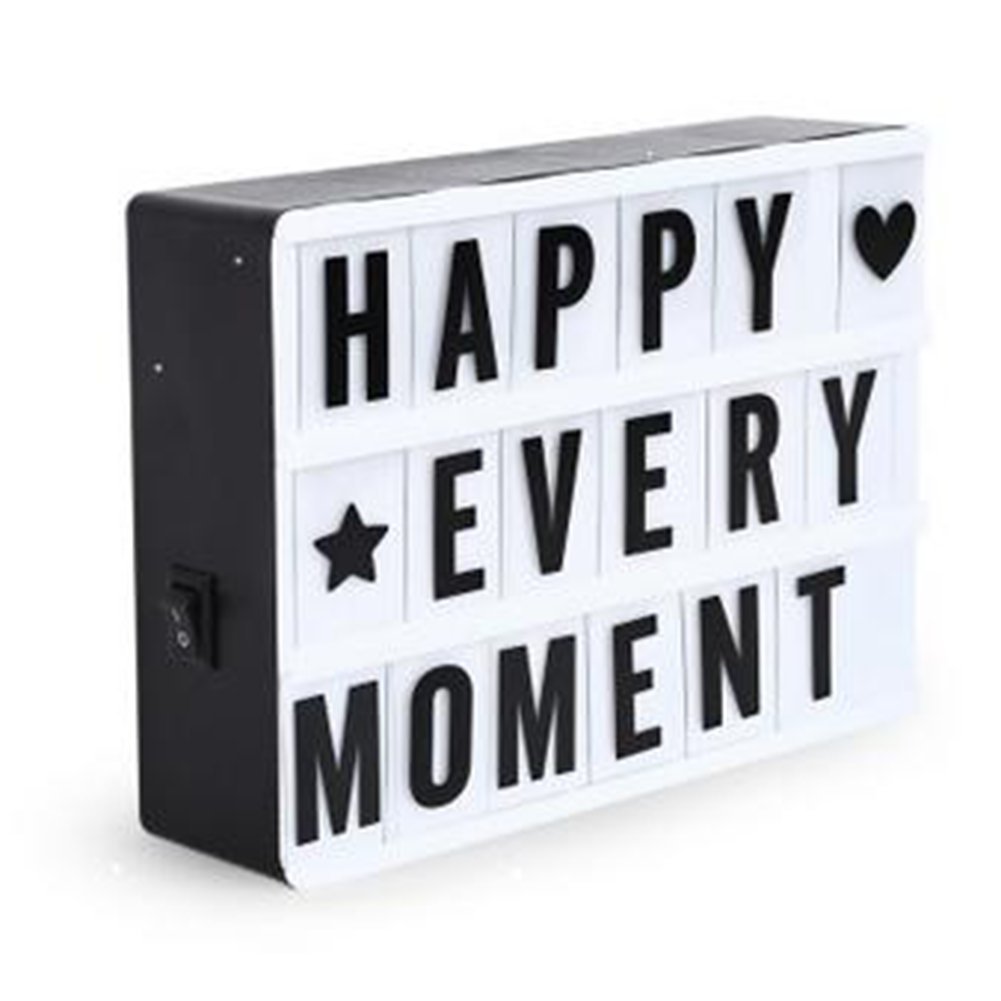 Buy Cinema Light Box A4/A6 with Letter,Symbols,Number and Emoji Sets ...