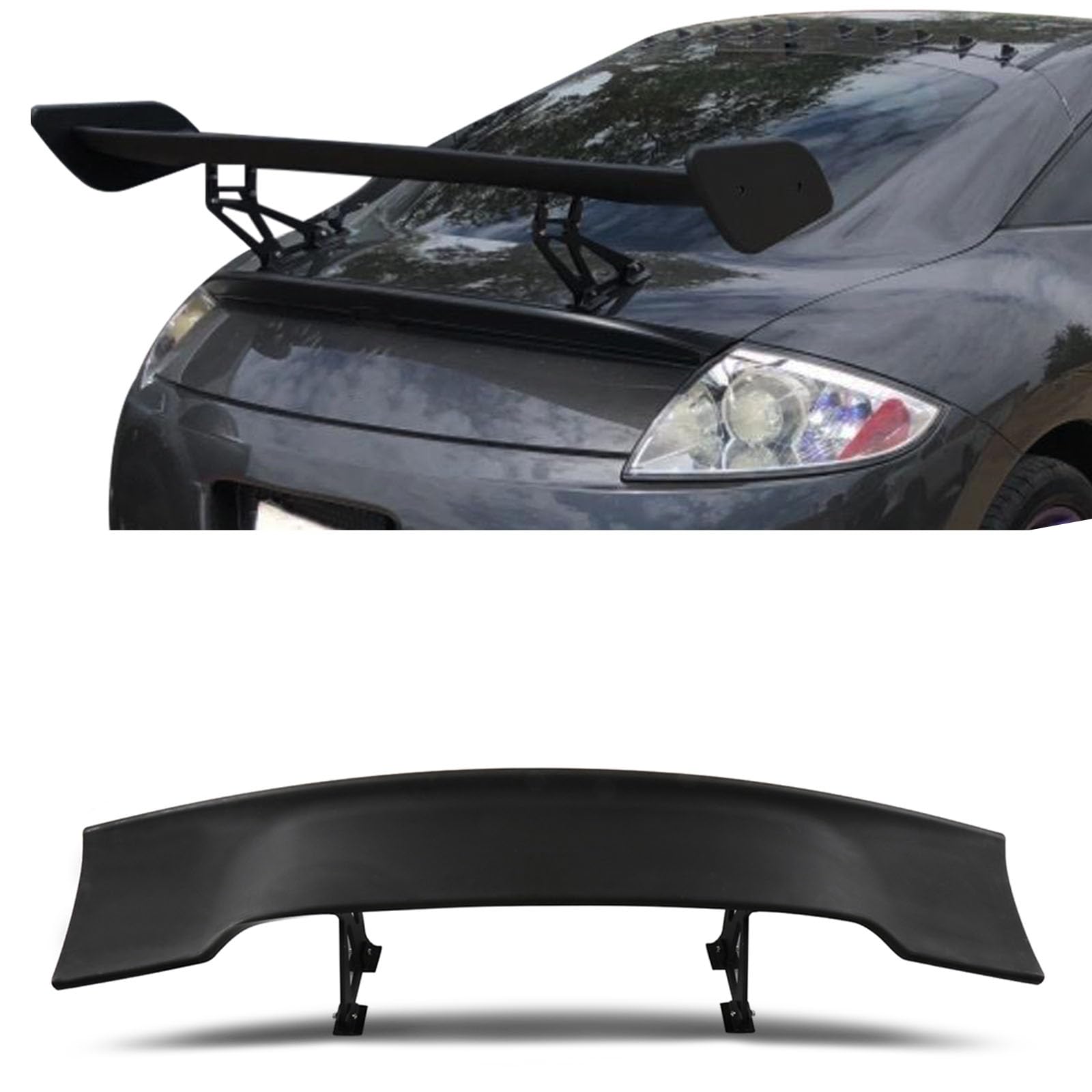 Amazon.com: SCITOO Spoiler Wing 57" Universal Matte Black GT Style Rear ...