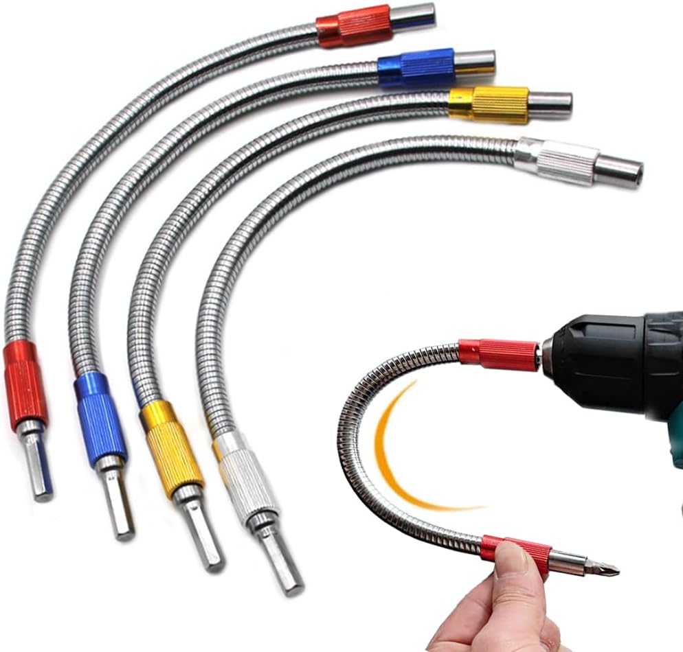 Hexagonal Shank Metal Flex Universal Extension Bit Holder, Flexible ...