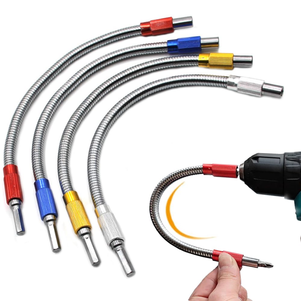 Hexagonal Shank Metal Flex Universal Extension Bit Holder, Flexible ...