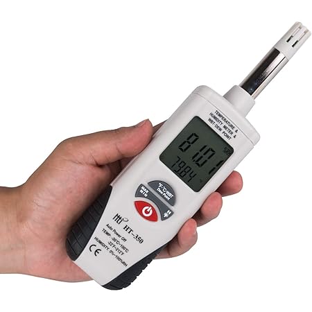 Amazon.com: Hygro-Thermometer Psychrometer, Handheld Digital Humidity ...