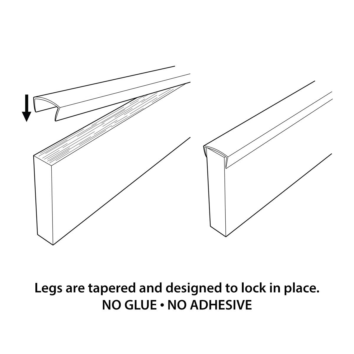 Snapklik.com : Outwater Plastics Black 1/4 Styrene Plastic U-Channel/C ...