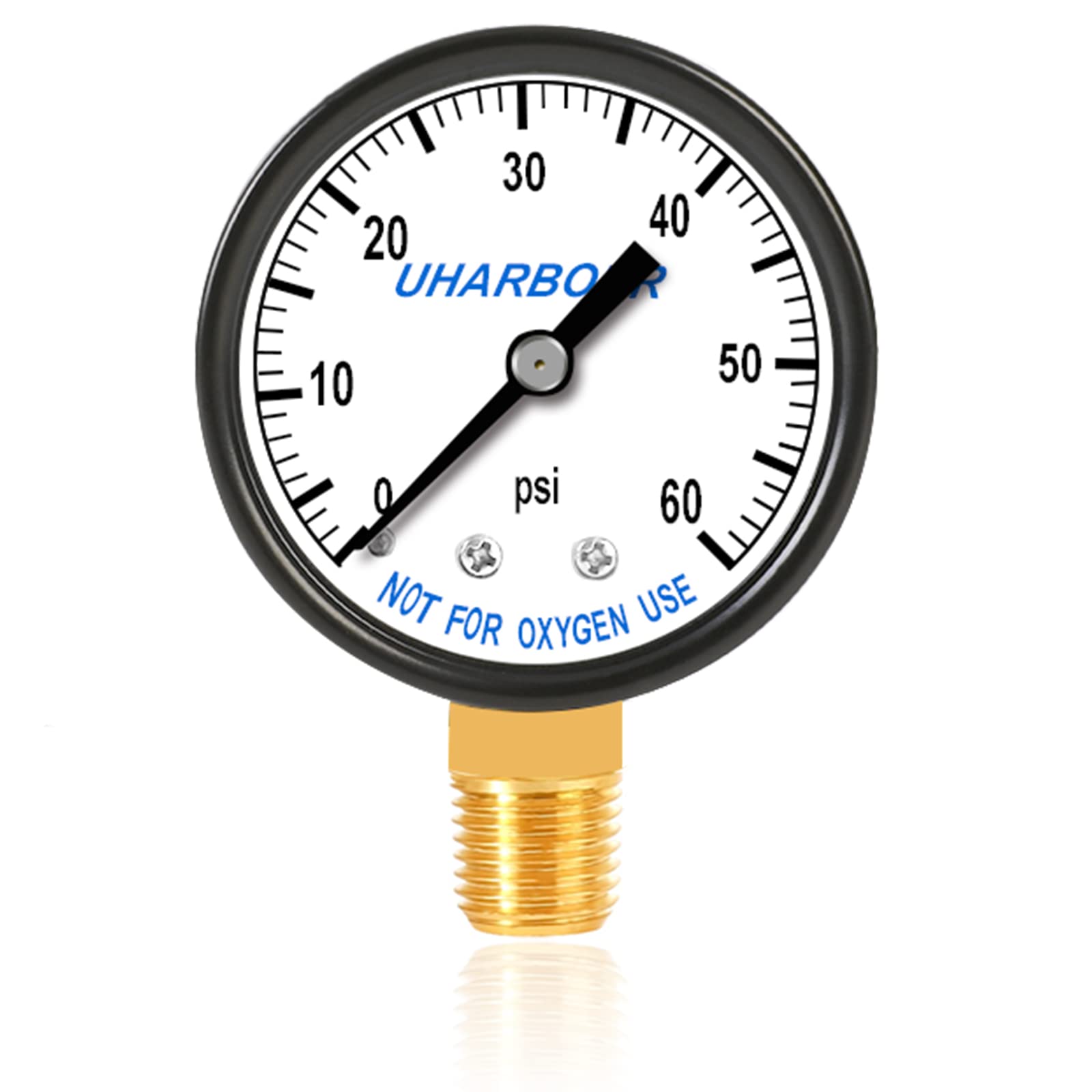 Amazon.com: UHARBOUR Pool Filter Pressure Gauge 60Psi, Pool Pressure ...