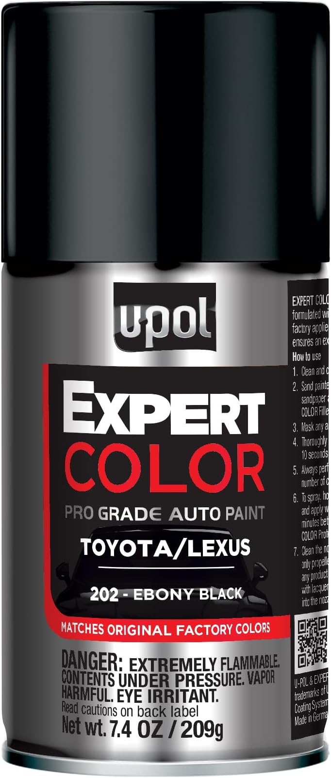 Amazon.com: U-POL Expert Color, For Toyota/Lexus 202, Automotive Spray ...