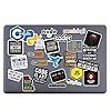 D2C Programmer Stickers | Pack of 40 Glitter Finish, Waterproof Decals ...