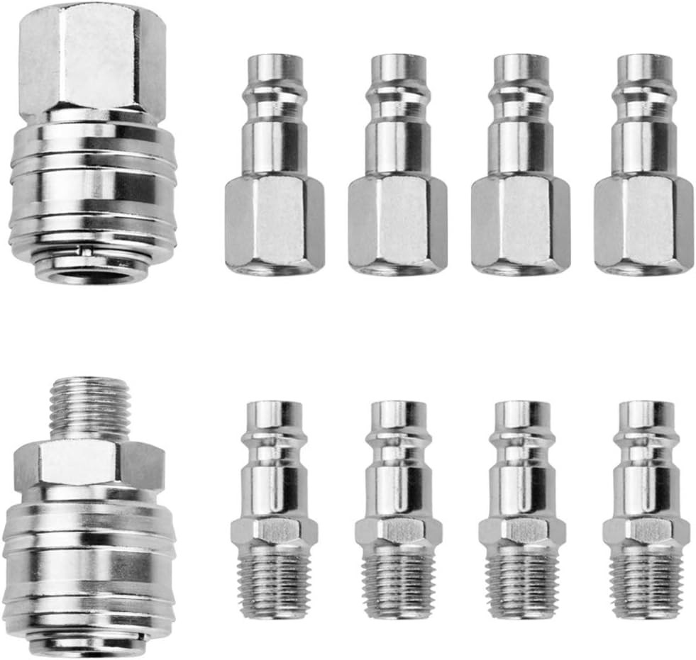 1/4"BSP Raccord Coupleur Rapide Compresseur Accessoire d'Air Tuyau Air ...