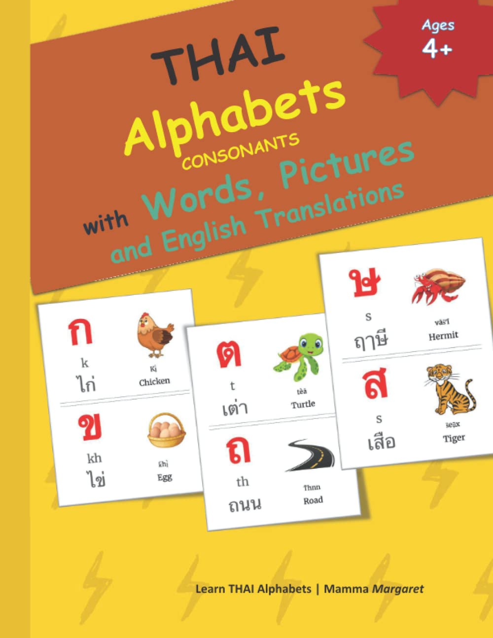 Buy THAI Alphabets CONSONANTS with Words, Pictures and English ...