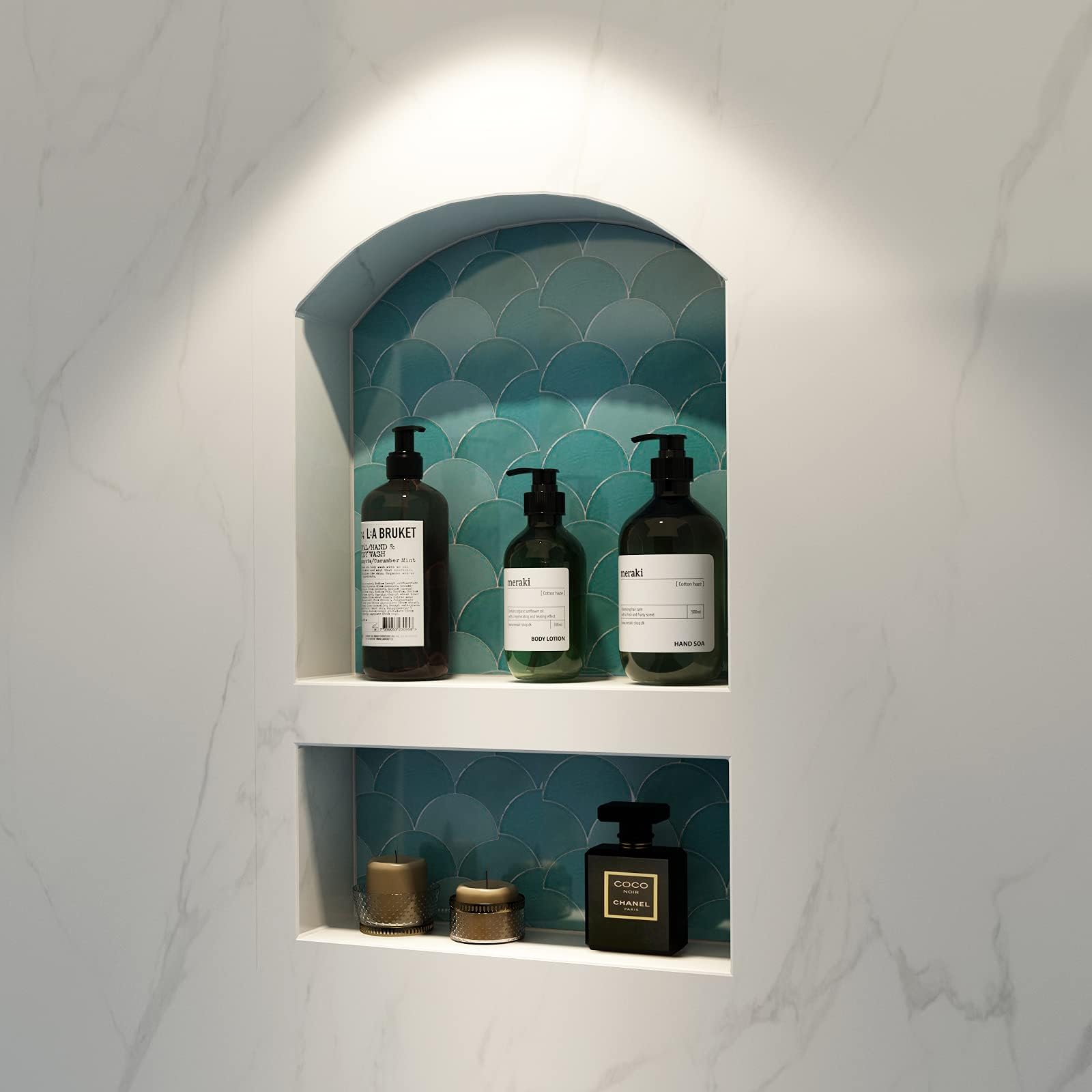 Amazon.com: EZ-NICHES - USA - Ready for Tile Niche Preformed Bathroom ...