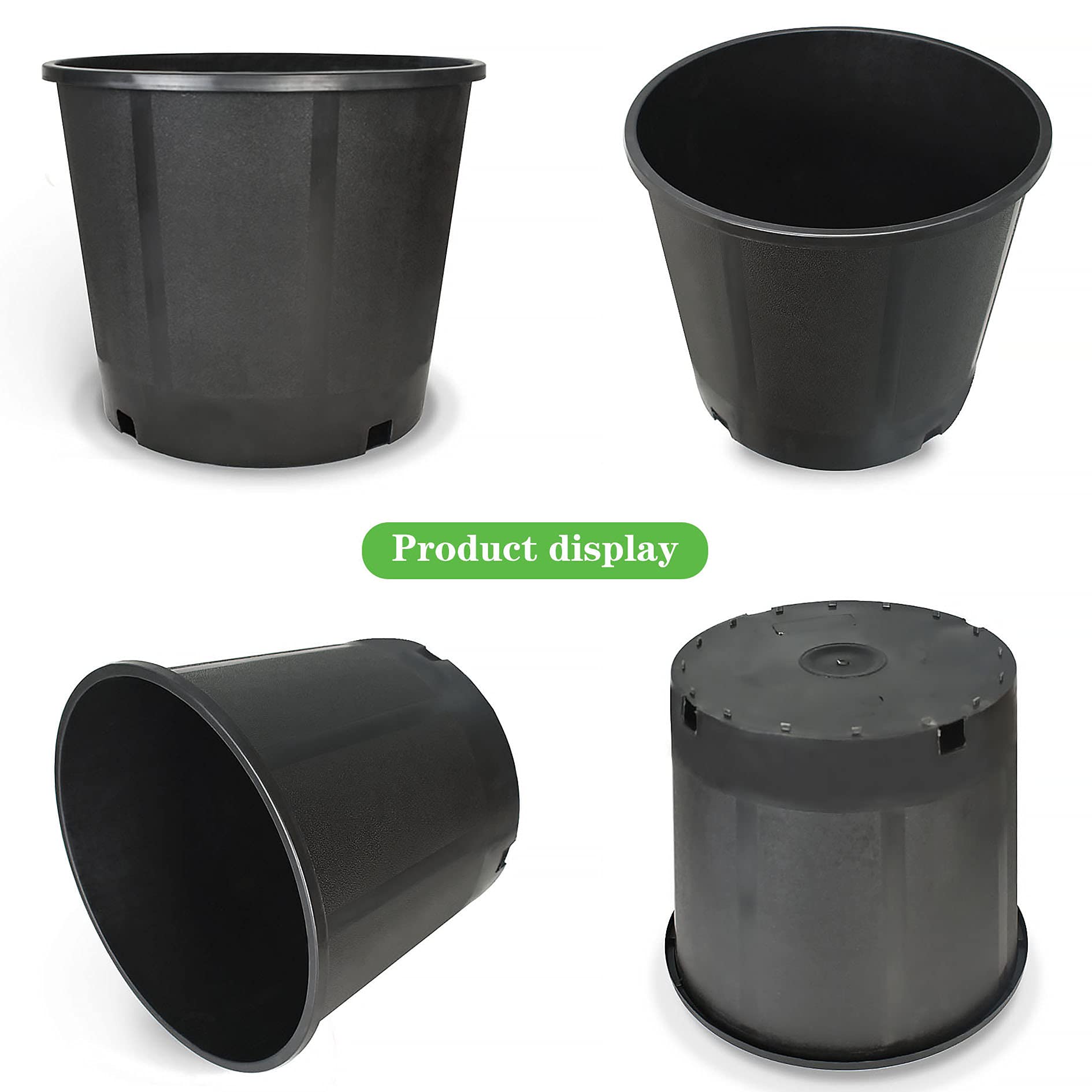 Snapklik.com : Elfinrm Planter Nursery Pots 3.1 Gallon Pots For Plants