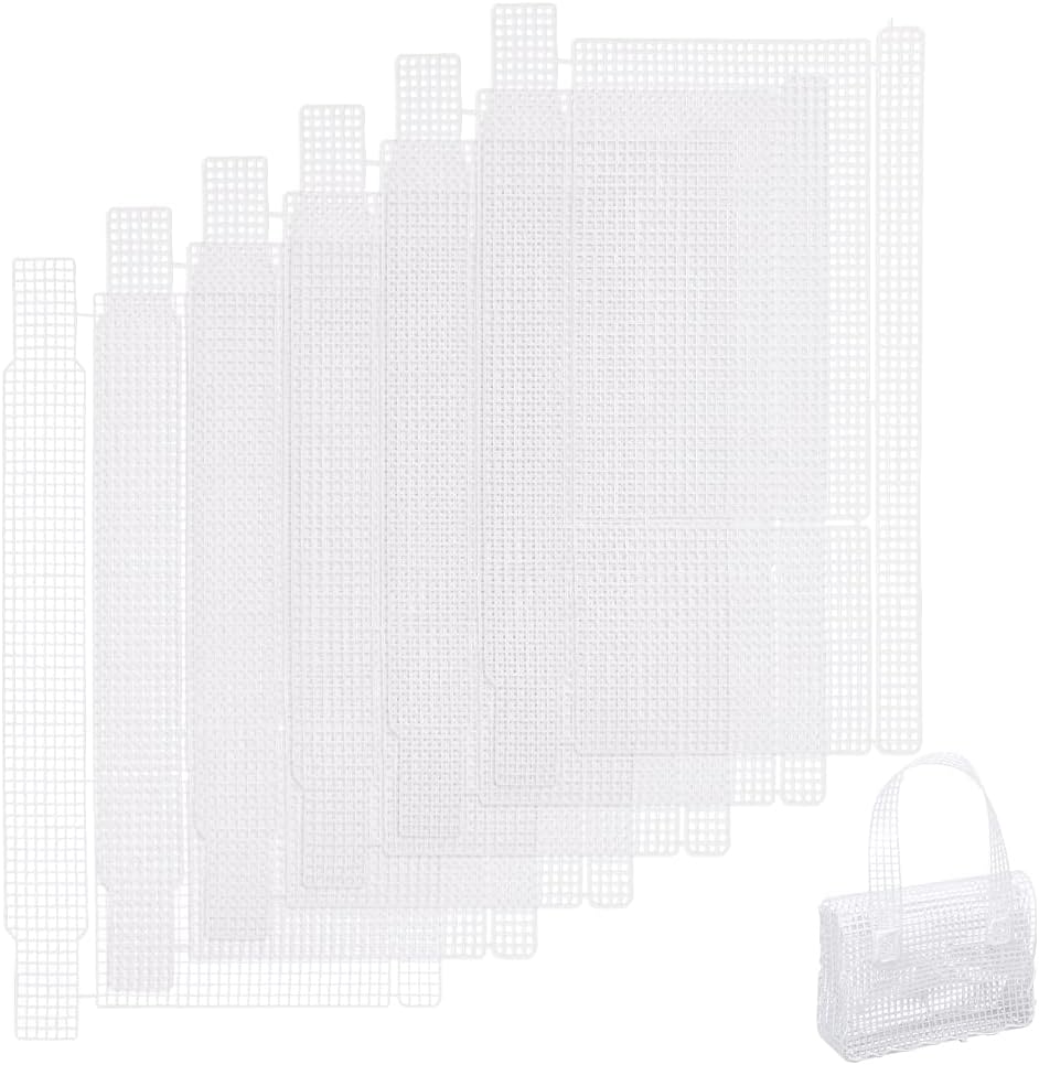 Amazon.com: WADORN 6pcs Plastic Mesh Canvas Sheets for Embroidery ...