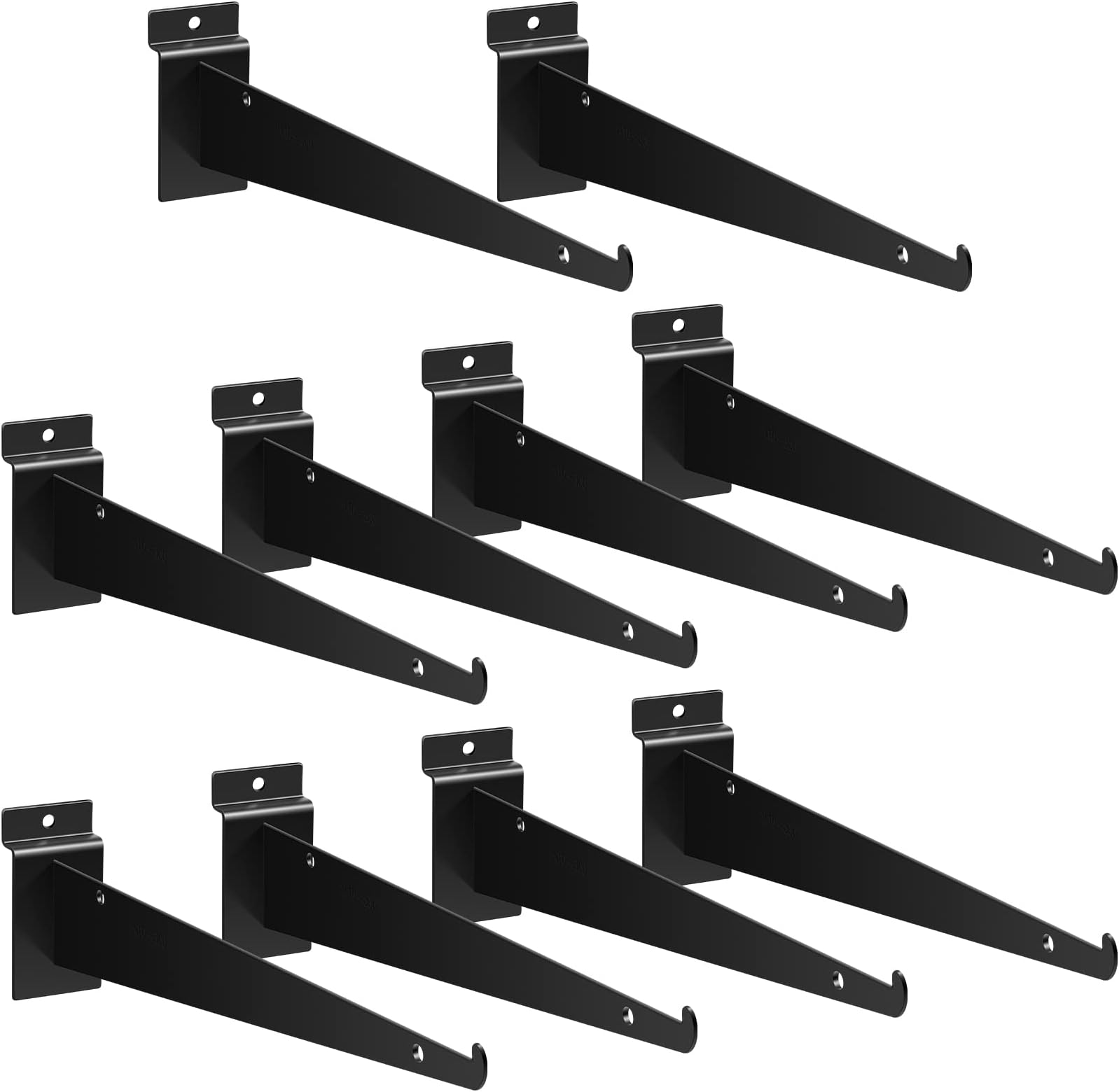 Amazon.com: 10" Slatwall Shelf Bracket - Chrome - (Holds 30lbs) - Pack ...
