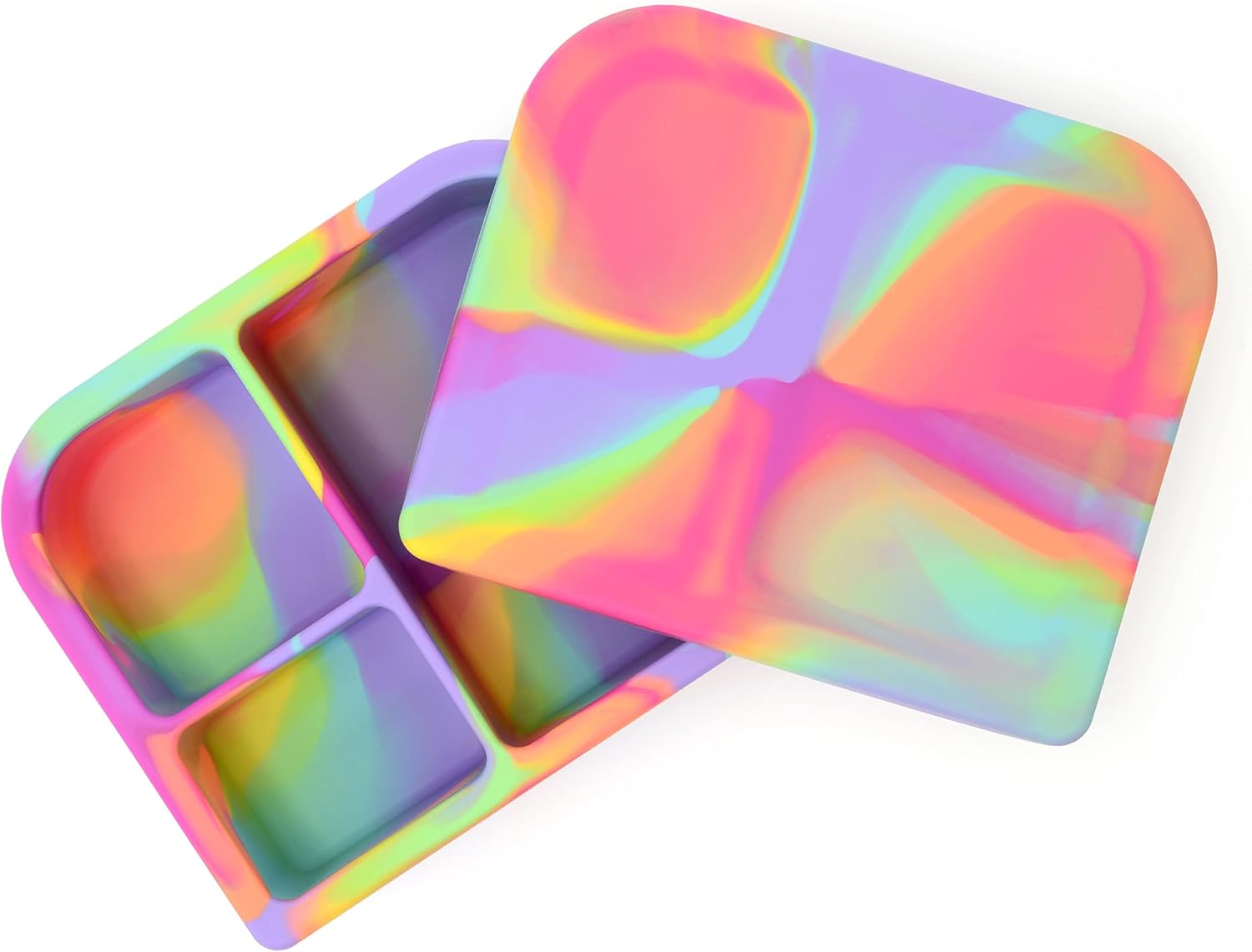 Amazon.com: PrimaStella Unbreakable Silicone Lunch Box for Kids and ...