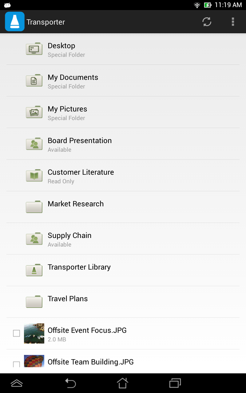 Transporter - App on Amazon Appstore