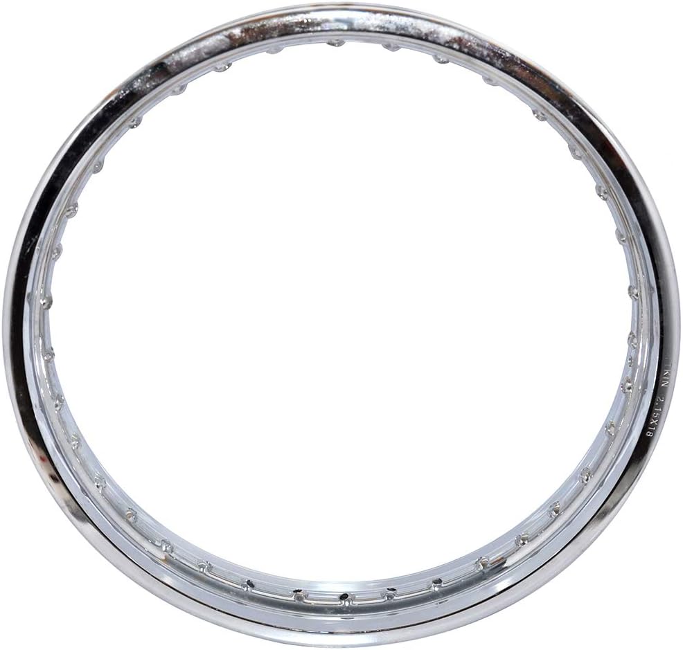 36 Spoke Motorcycle Wheels 1.4 X 18 Inch Chrome Steel Motorcycle Rims ...