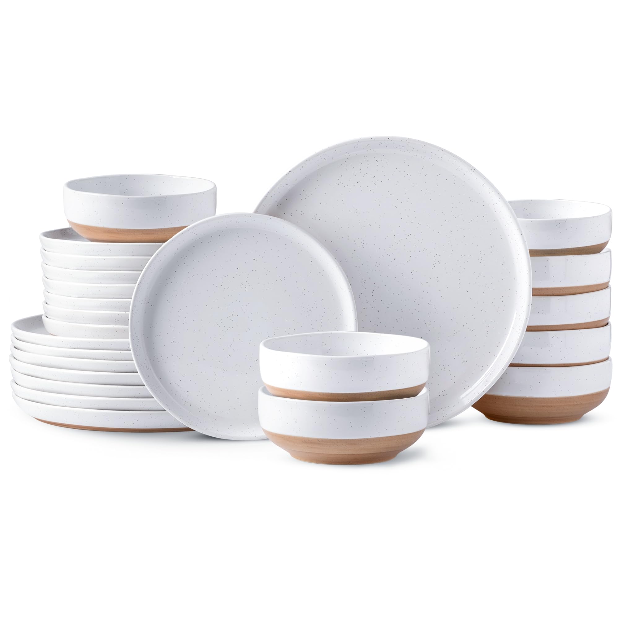 Amazon.com | AmorArc Ceramic Dinnerware Sets for 8, 24 Pieces ...