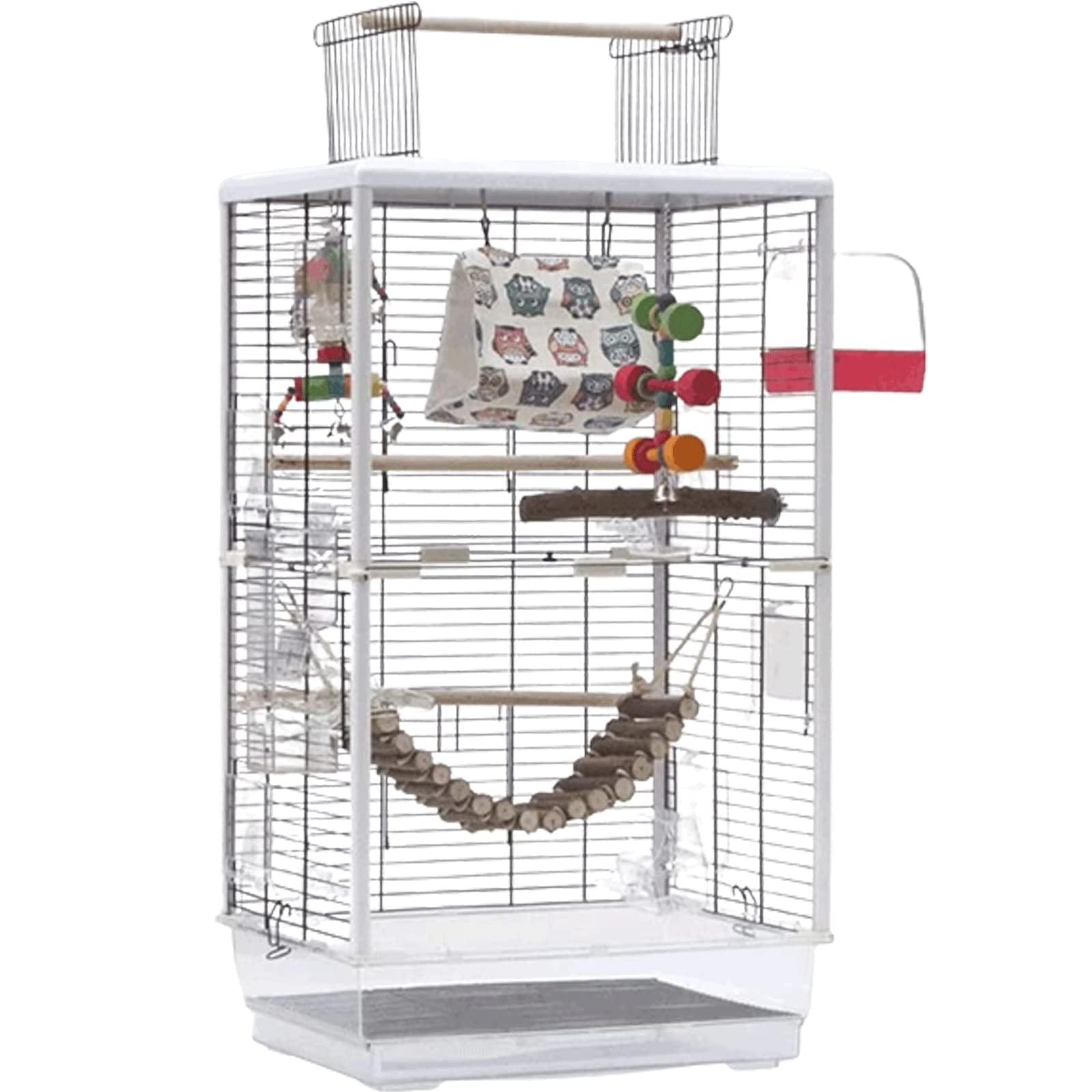 Buy TIANYIA Carrier Cage Large Bird Cage, Wrought Iron Birdcage with ...