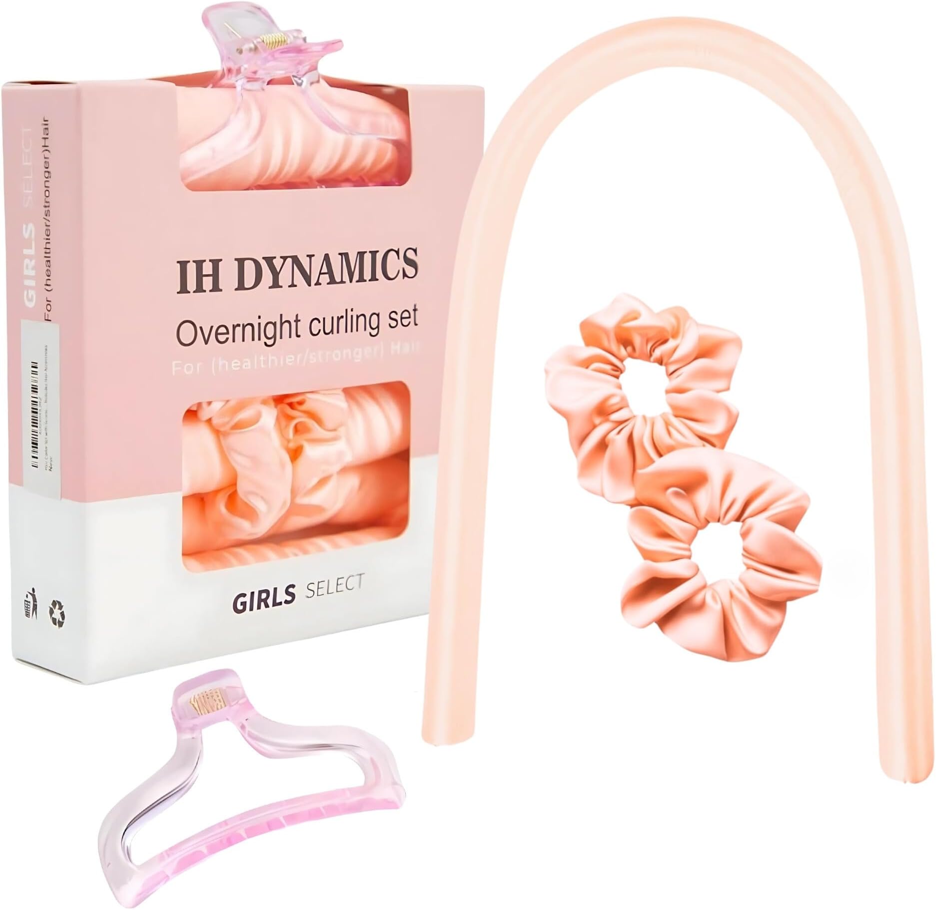 Amazon.com : Heatless Curling set,Silk Curls Rod Headband,No Heat ...