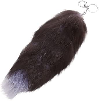 Amazon.com: ZHENYANGli Fluffy Fox Fur Tail Keychain, 2024 Accessory ...