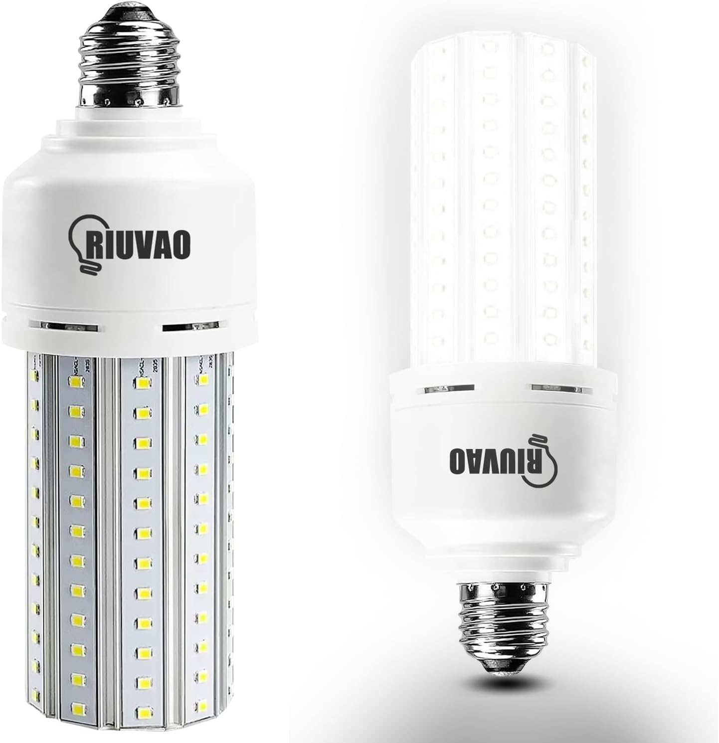 RIUVAO 2 Pack Corn Cob LED Light Bulb 500W Equivalent, 60W LED Corn ...