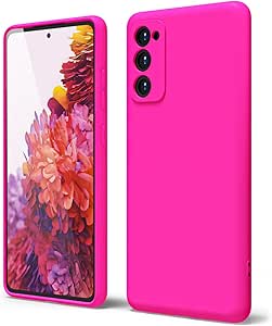 Amazon.com: oakxco for Samsung Galaxy S20 FE 5G Phone Case Liquid Silicone, Fluorescent Bright ...