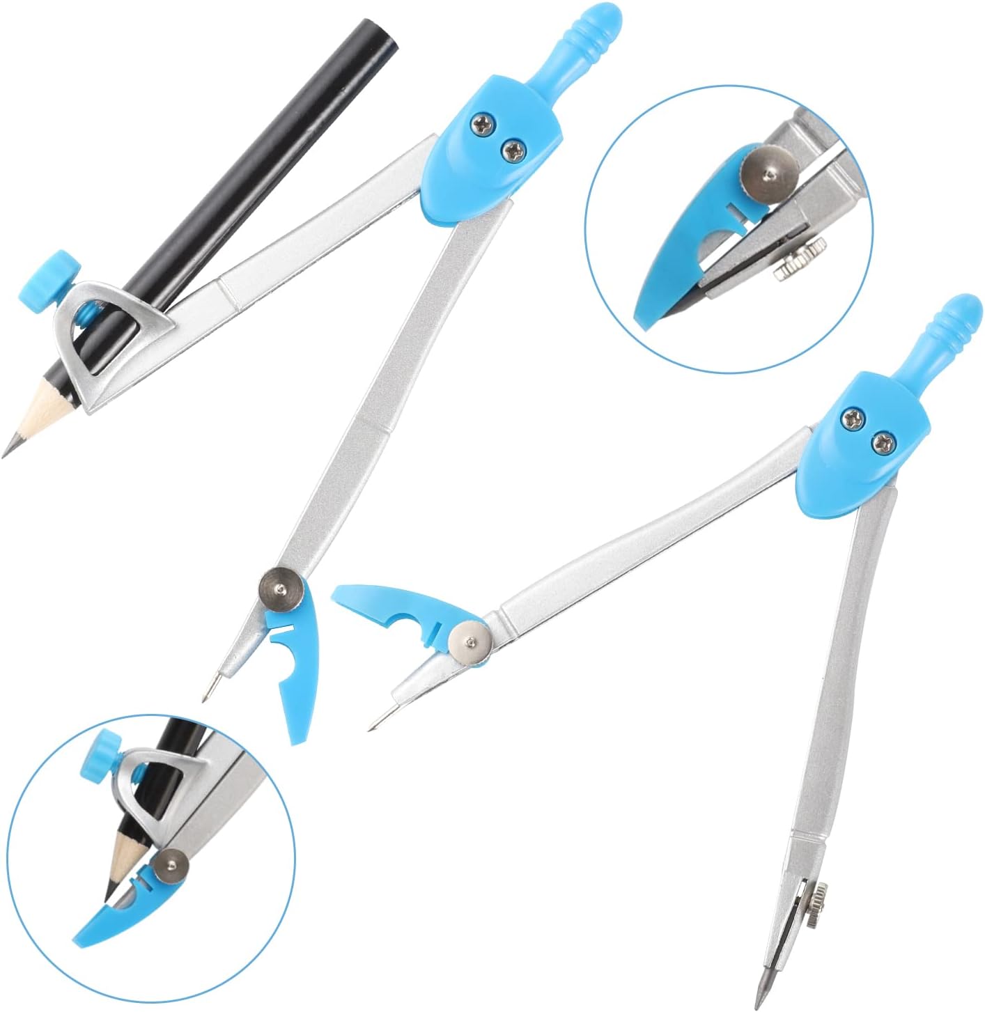 10 Pcs Geometry Compass Set, Drawing Compass Maths Protractor Set ...