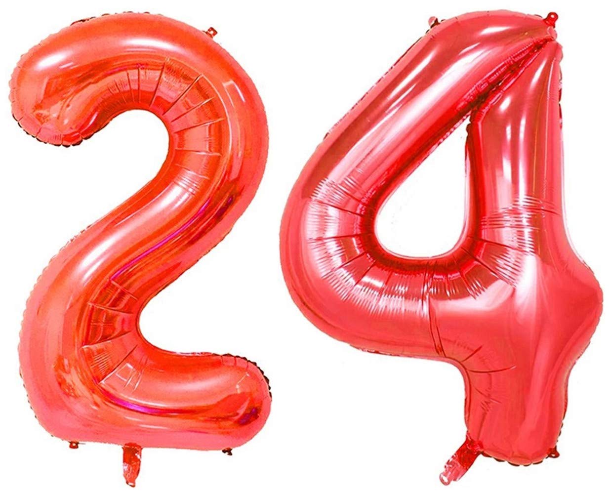 ZiYan 40inch Red Number 24 Balloon Party Festival Decorations Birthday ...