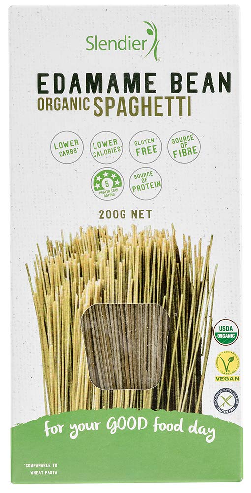Slendier Organic Edamame Bean Spaghetti 200g : Amazon.com.au: Pantry ...
