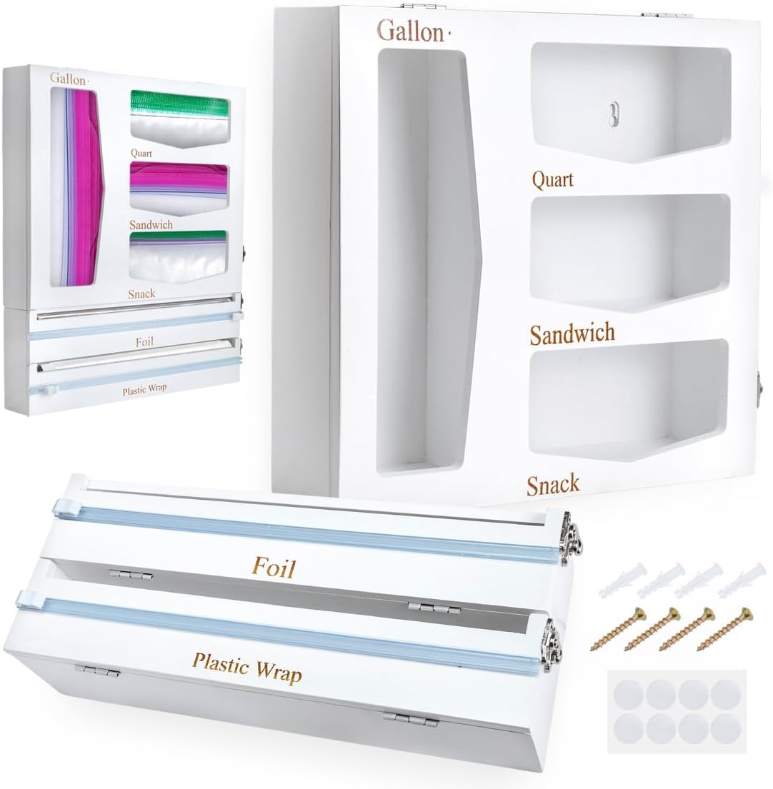 Amazon.com - 9 IN 1 Ziplock Bag Storage Organizer Bamboo Foil and ...