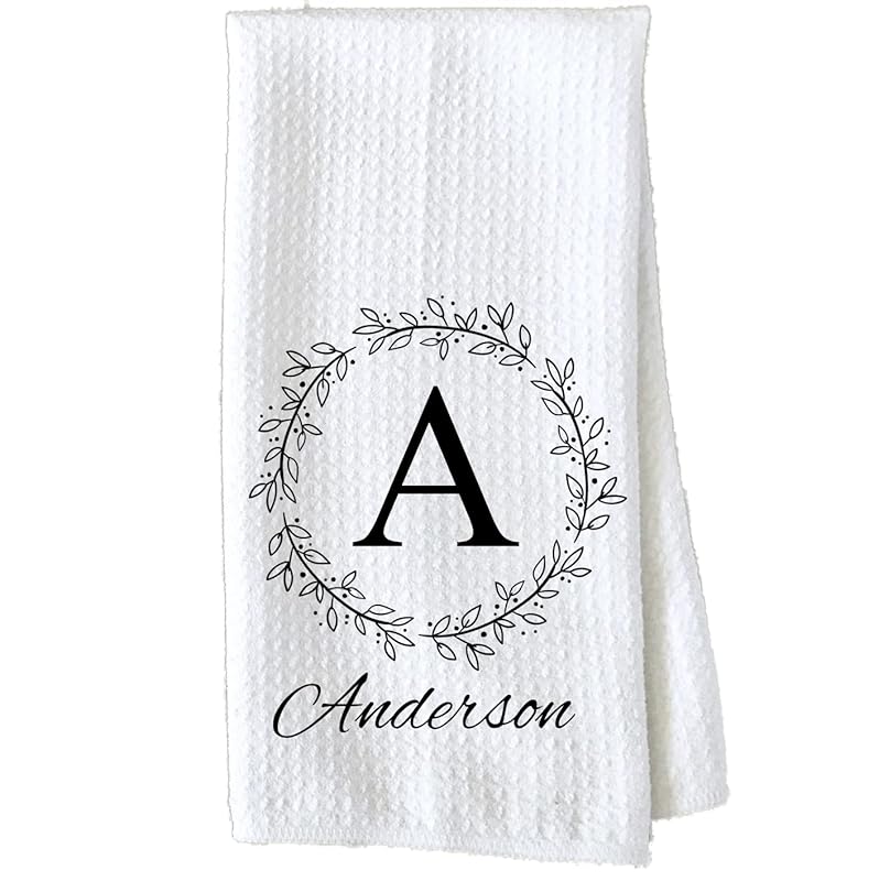 Amazon.com: Personalized Kitchen Towel | Custom Tea Towel | Family Name ...