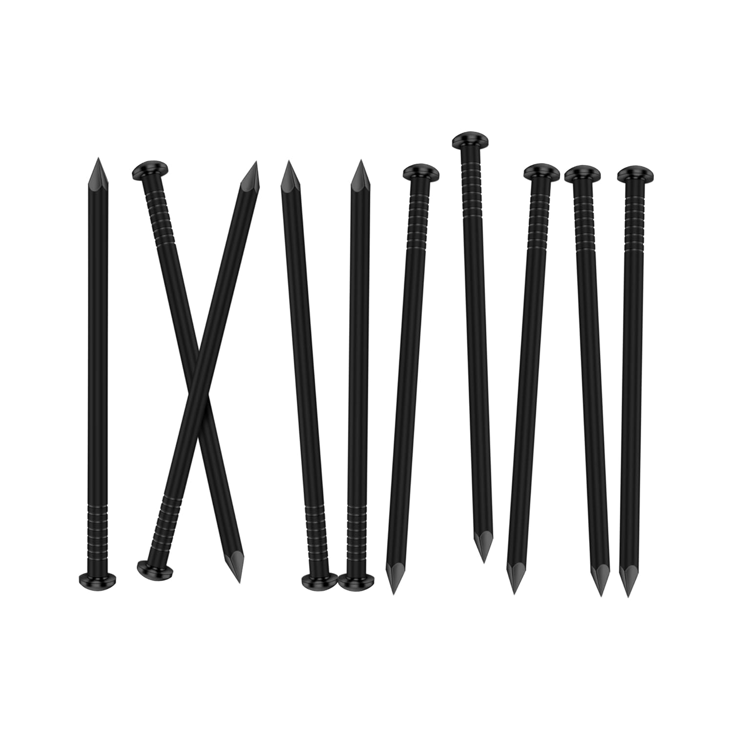 Amazon.com: 2 Inch Black Hardware nails, round head nail, Small nail ...