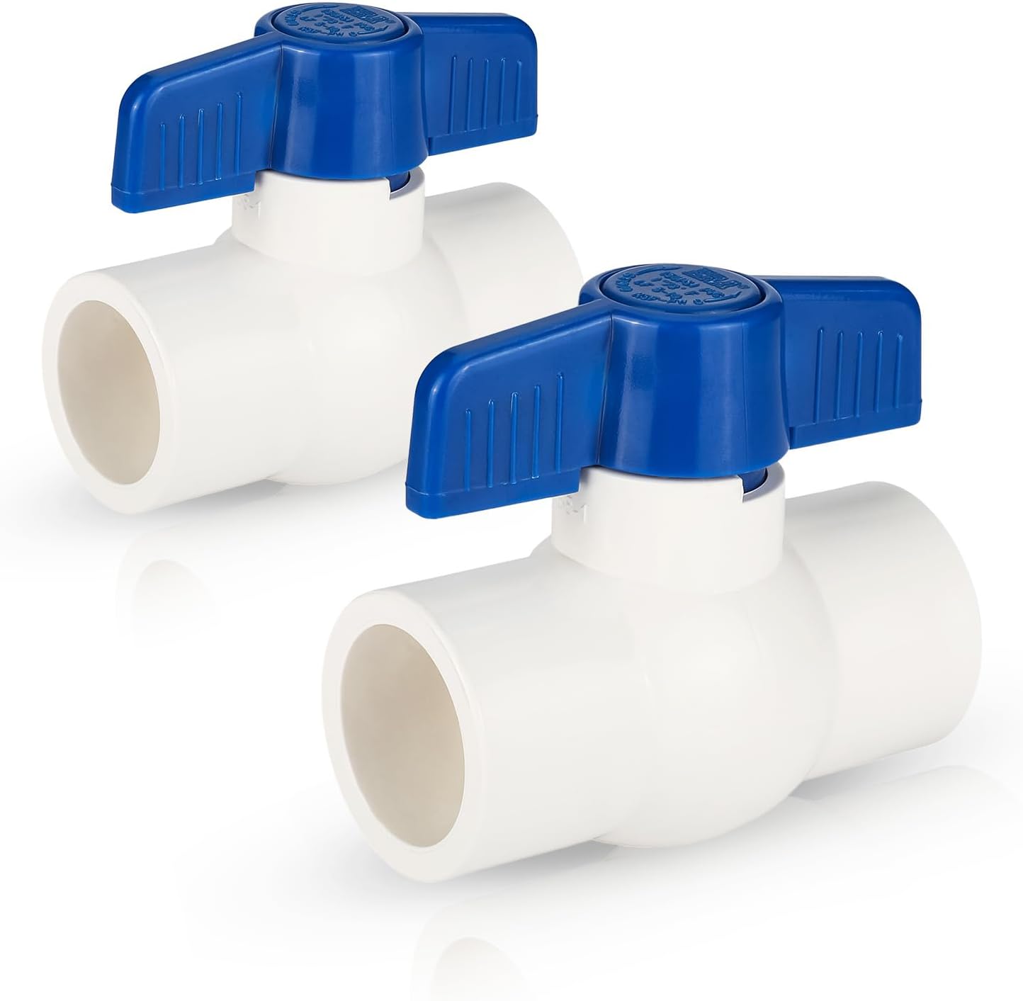 Amazon.com: (Pack of 2) EFIELD 1 Inch PVC Ball Valve (Solvent ...