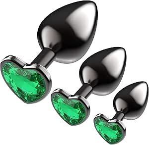 Greenpinecone Schwarzem Analplugs Set Transparenter Buttplugs Edelstahl Analkugeln Fetisch ...