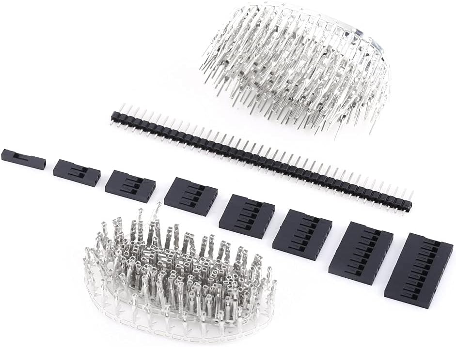 Dupont Stecker Set, 1450 Stücke 2,54mm Pitch Pin Crimp Header ...