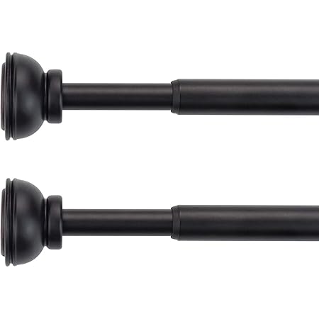 Amazon.com: KXLIFE 1/2-inch Decorative Spring Tension Curtain Rod 2 ...