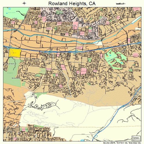 Rowland Heights Street Map