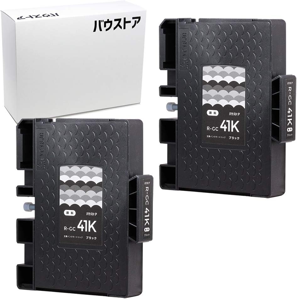 Amazon.co.jp: RICOH GC41K ブラック Mサイズ 顔料 2個 互換インクカートリッジ 【バウストア】 : パソコン・周辺機器