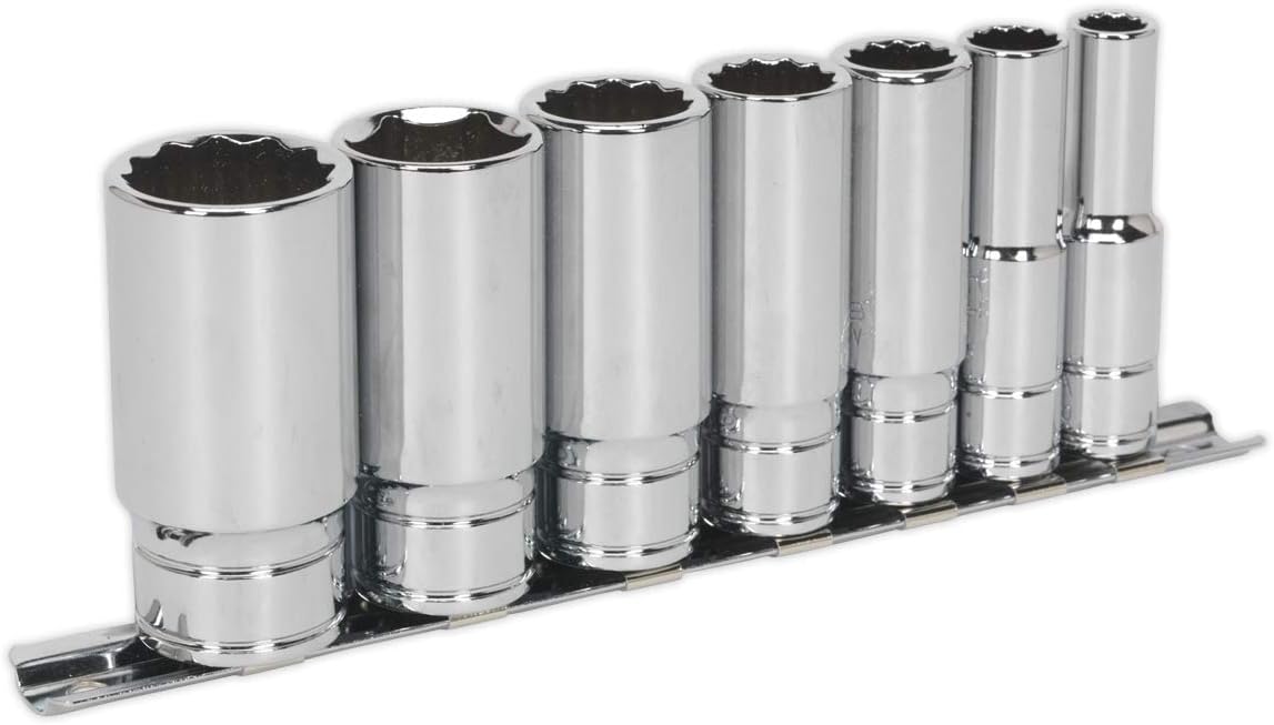 Whitworth Sockets 3/8" Drive Double Deep BSF/BSW 7pc 1/8" WW - 1/2" WW ...