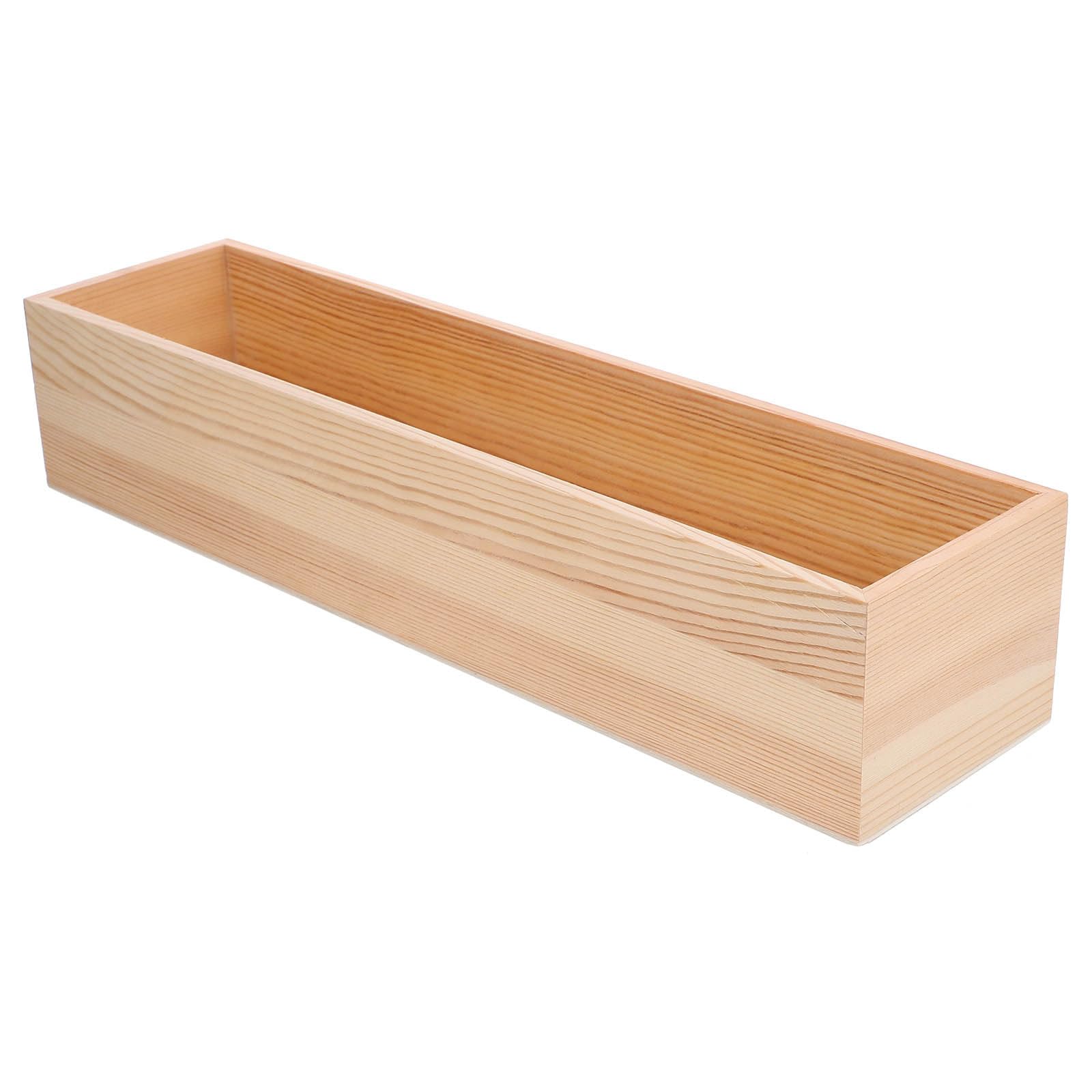 Amazon.com: BESTOYARD Box Storage Wooden Box Without Lid Craft Storage ...