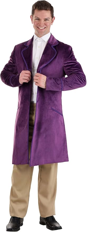 Authentic Willy Wonka Fancy Dress Costume Jacket for Men 48 : Amazon.co ...